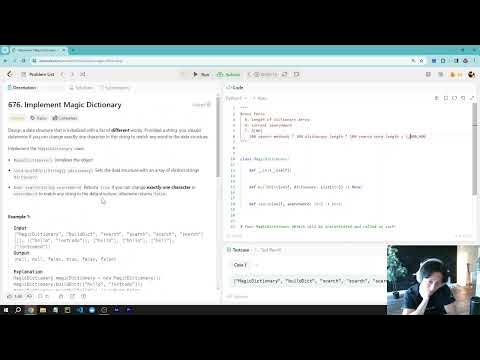 LeetCode 676. Implement Magic Dictionary - YouTube