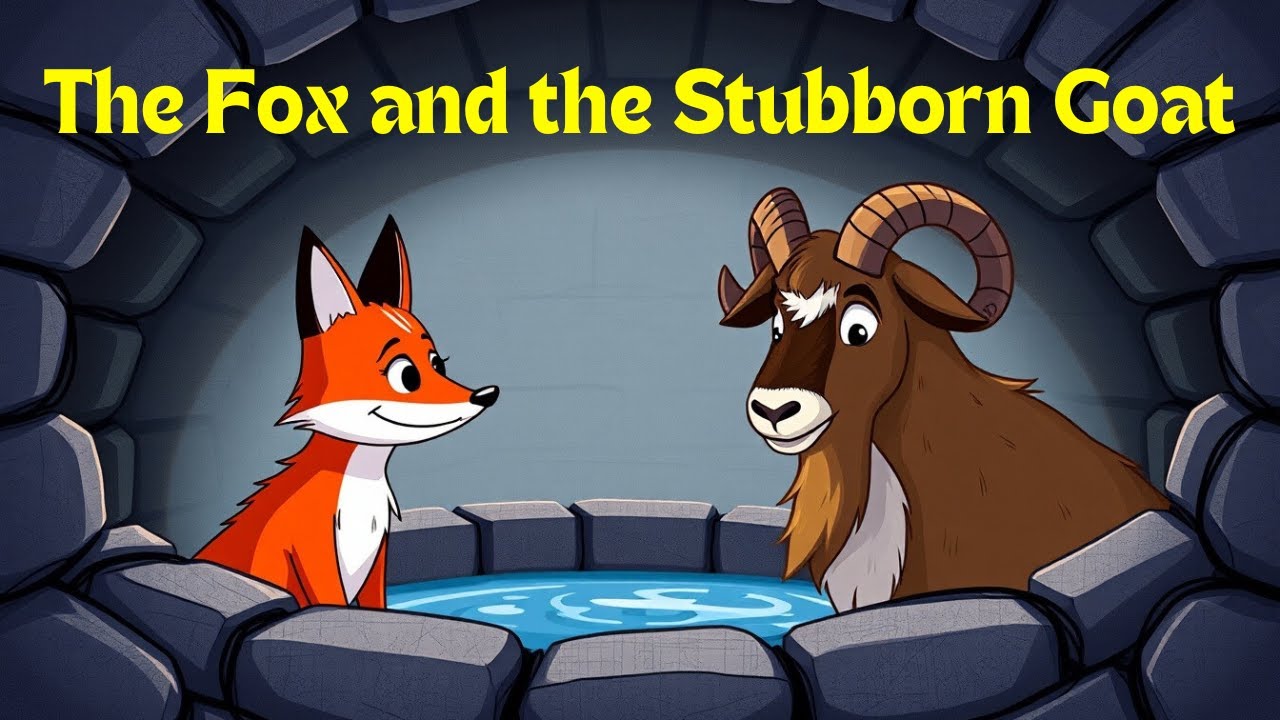 The Fox and the Stubborn Goat | Funny Moral Story for Kids | short ...