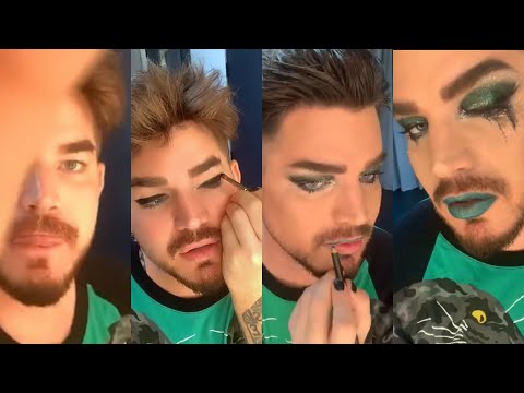 Adam Lambert - Makeup Tutorial on Instagram Live - Mar 16, 2020