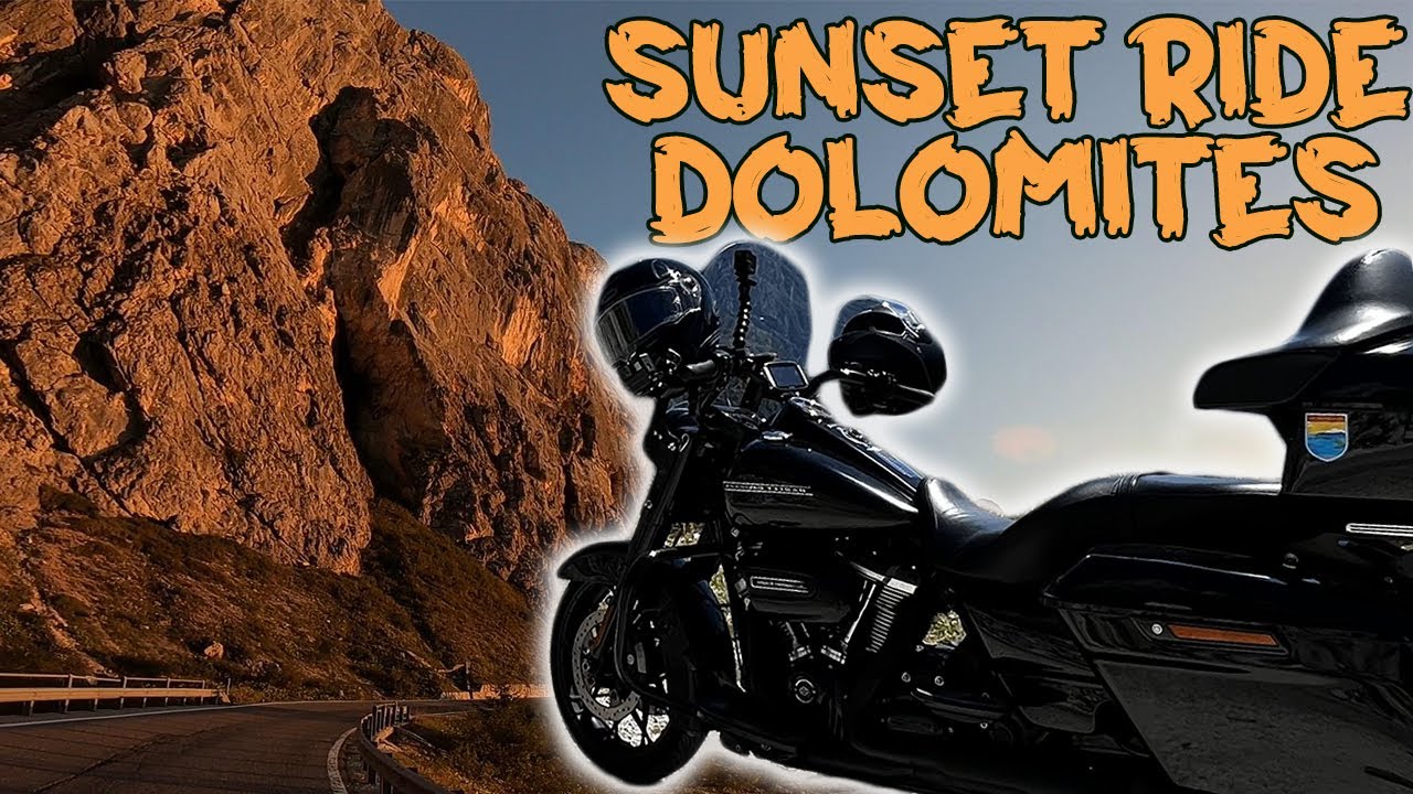 GOLDEN HOUR - Motorcycle ride through the Dolomites. ROAD KING SPECIAL ...