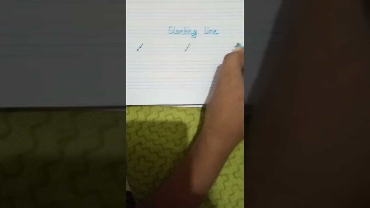 How To Draw Slanting Line# - YouTube