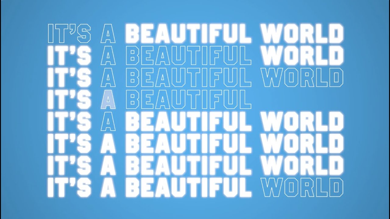 Saintz - Beautiful World (Lyric Video) - YouTube