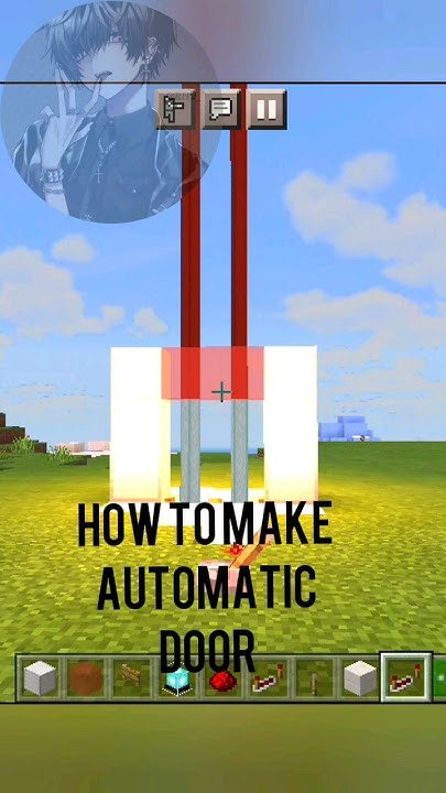 How to make automatic door in Minecraft #minecraft - YouTube