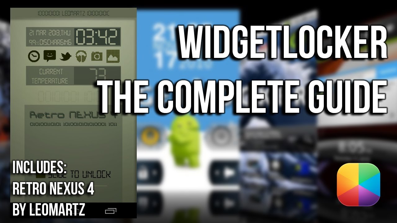 Widgetlocker - The Complete Guide & Retro Lockscreen Tutorial - YouTube