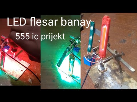 DIY LED Blinker Circuit Using 555 Timer iCs |DIY Simple LED Blinker ...