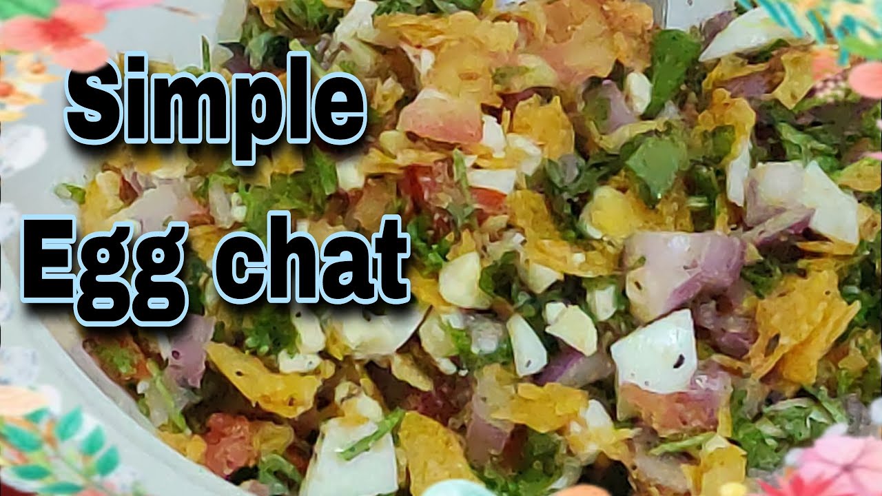 simple and easy egg chat / healthy chat #dietrecipes #egg #food - YouTube