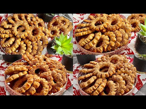 الكعك الوجدي مقرمش منسم على أصوله  الوصفة الاصلية بطريقة سهلة وبسيطة وسريعة