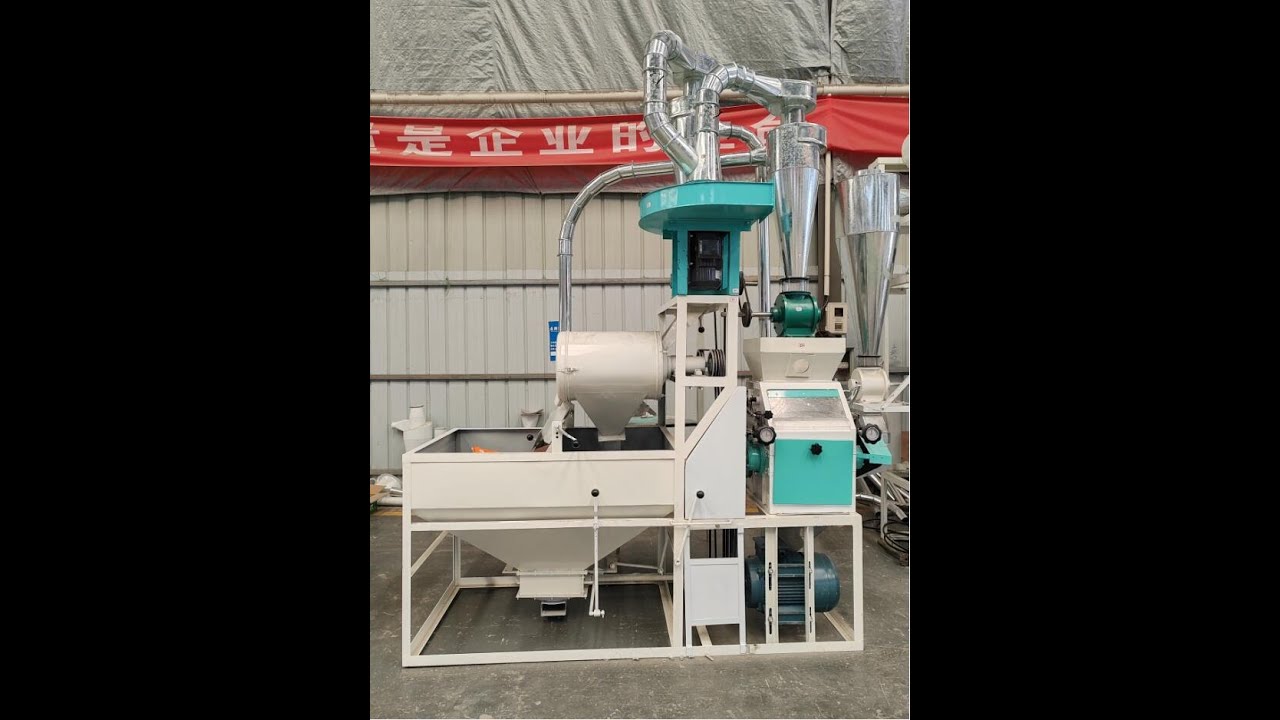 2240 model Corn flour milling machine/Maize flour roller mill - YouTube