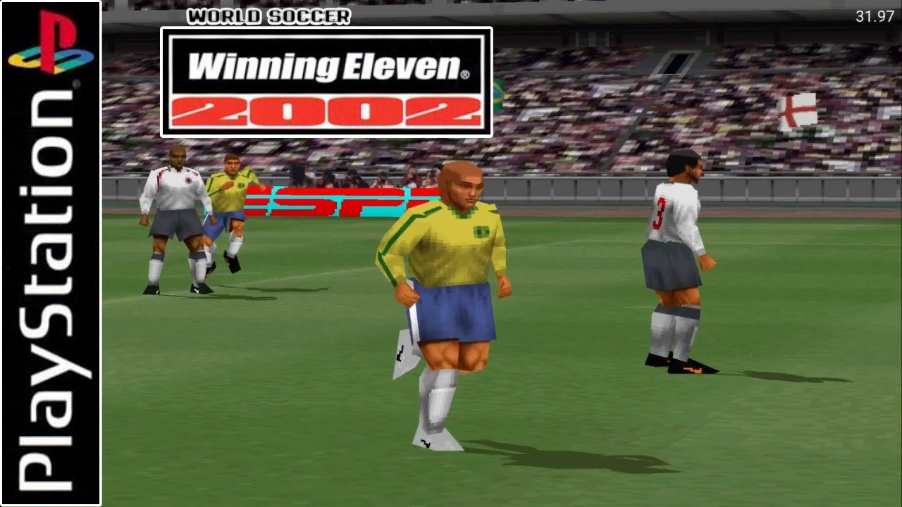 Winning Eleven 2002 | Brasil vs Inglaterra | Amistoso - YouTube