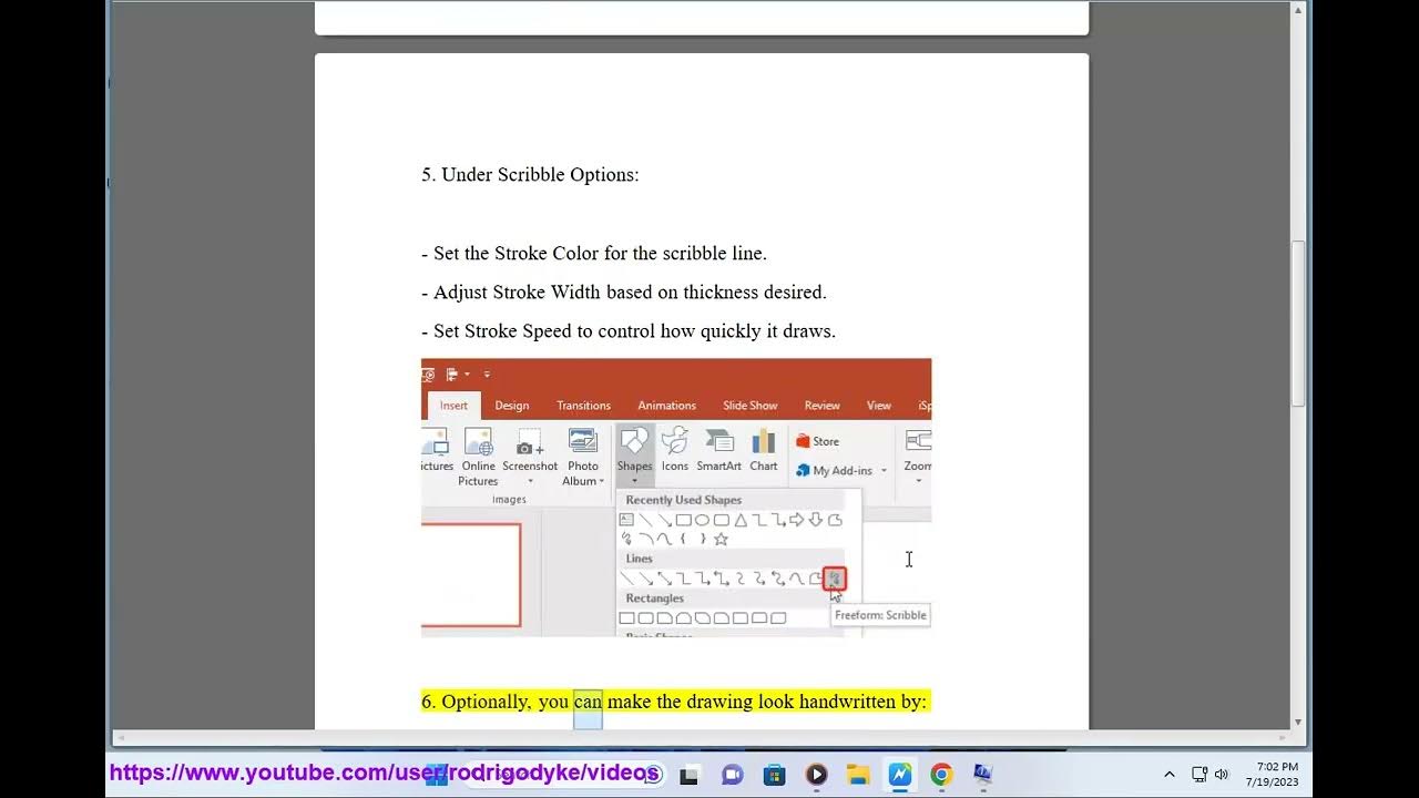 Create a Scribble Animation in Microsoft PowerPoint - YouTube
