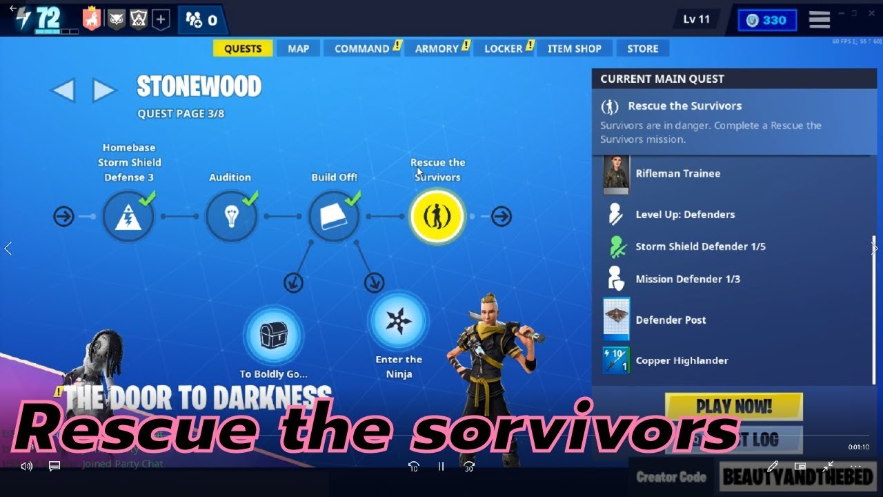 Fortnite วิธีเล่น Rescue the survivors : rescue the survivors mission ...