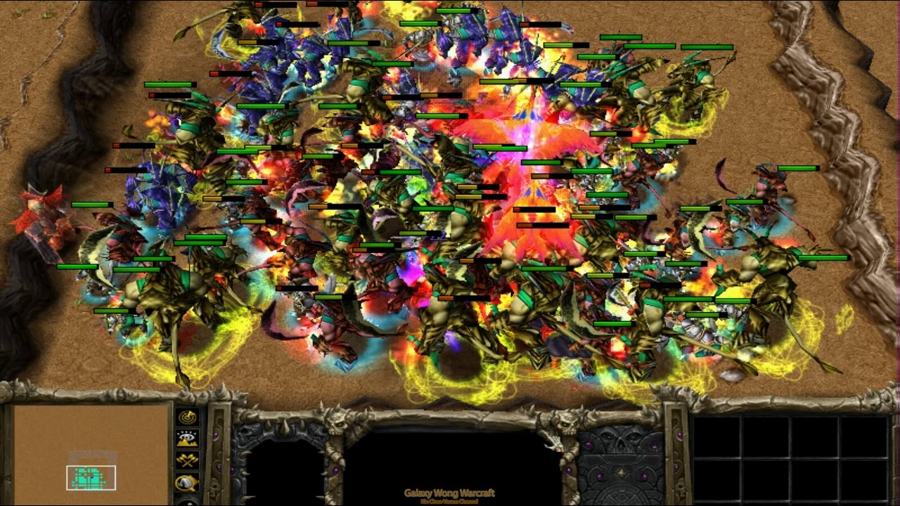 100 Satyr Units (With Type) vs 7 Blood Mage (With Skills) 1080p - YouTube