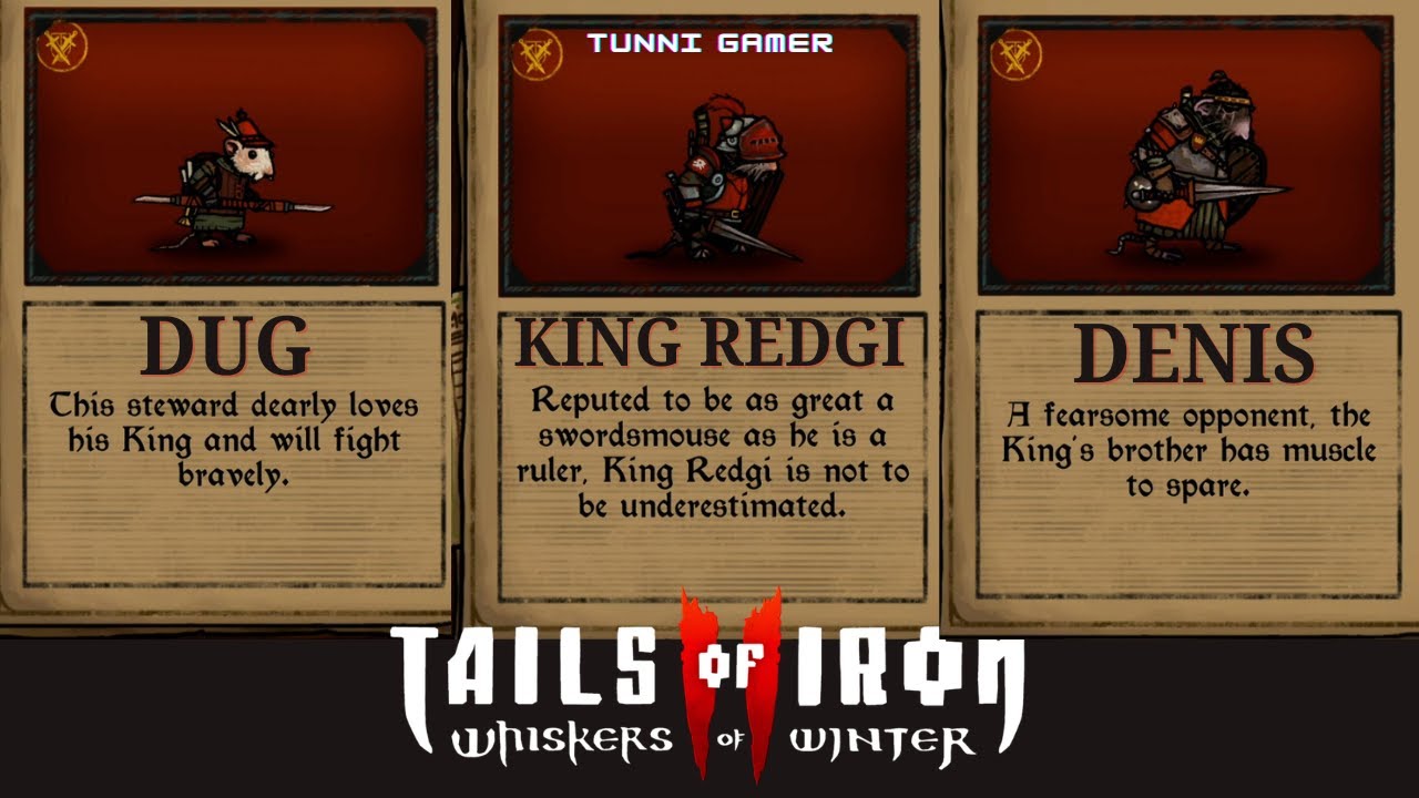 King Redgi, Dug, Denis Boss Fight | Tails Of Iron 2: Whiskers Of Winter ...