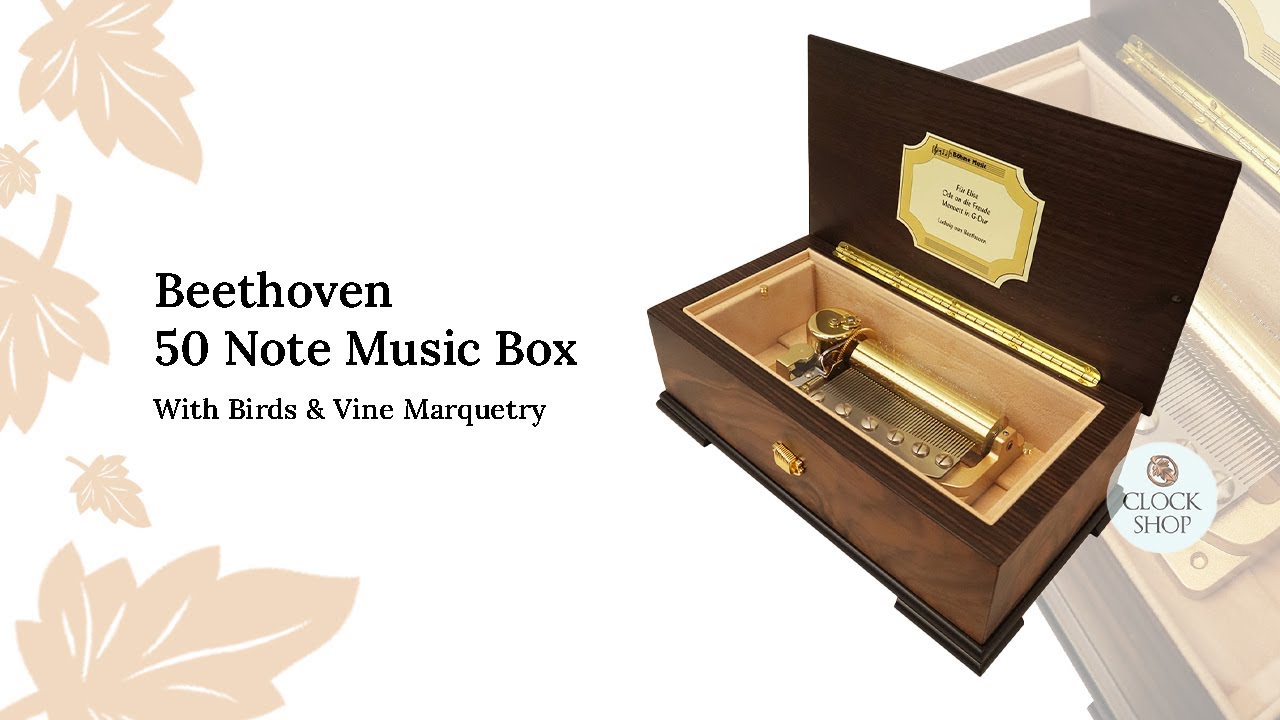 Beethoven Music Box | 50 Note Vintage Style Music Box - YouTube
