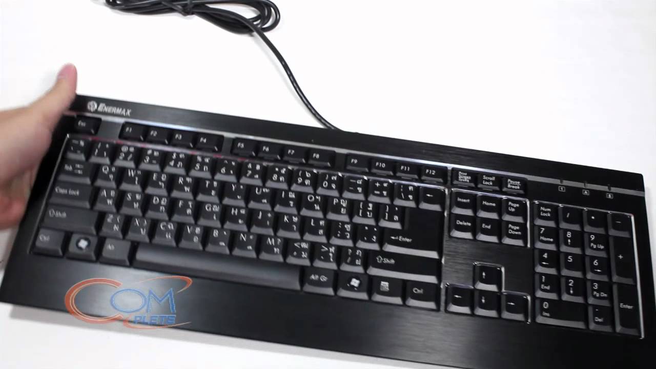 ENERMAX Keyboard KB007U-B - YouTube