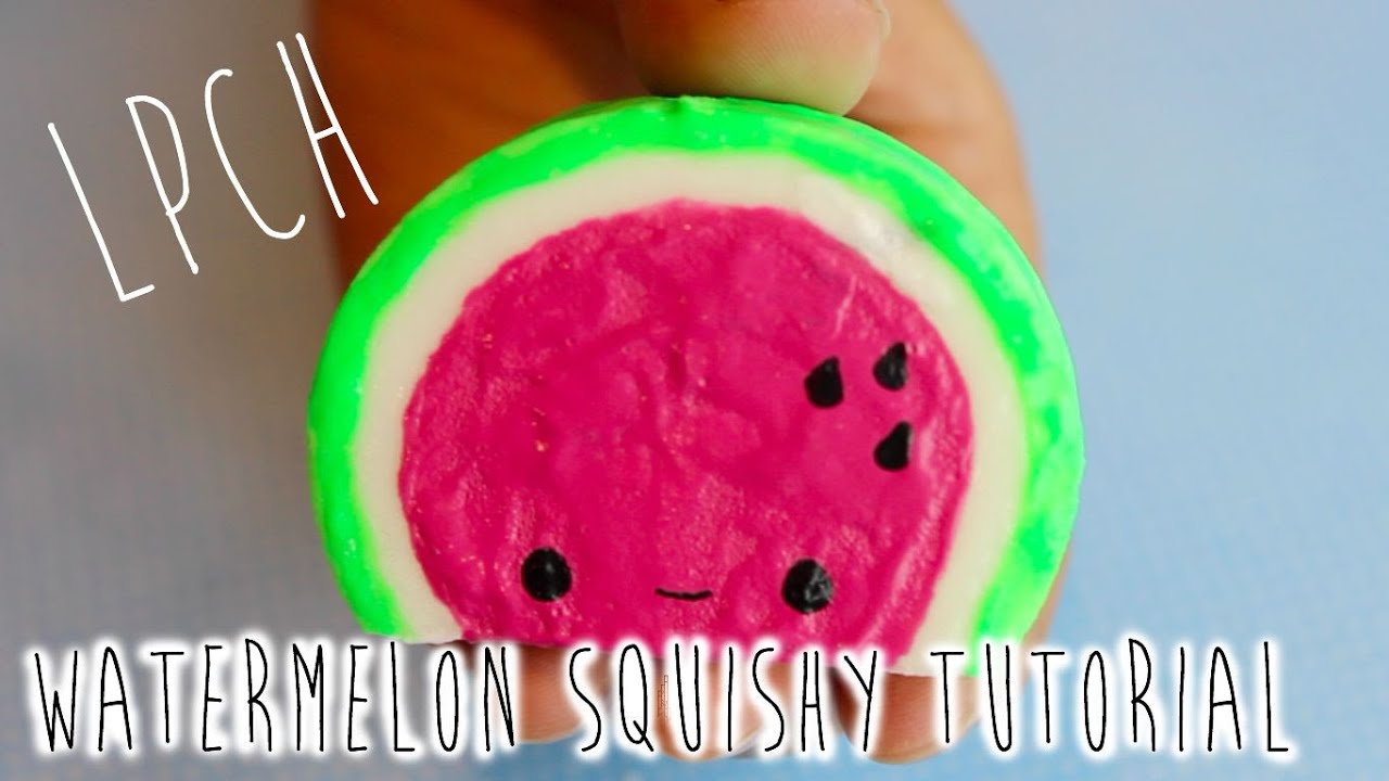 Watermelon Squishy Tutorial (Hope In Art) - YouTube
