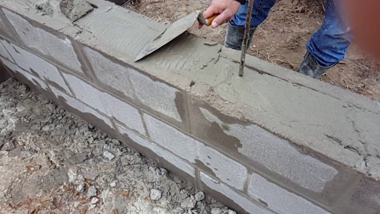CMU Grouting in Houston, TX.. - YouTube