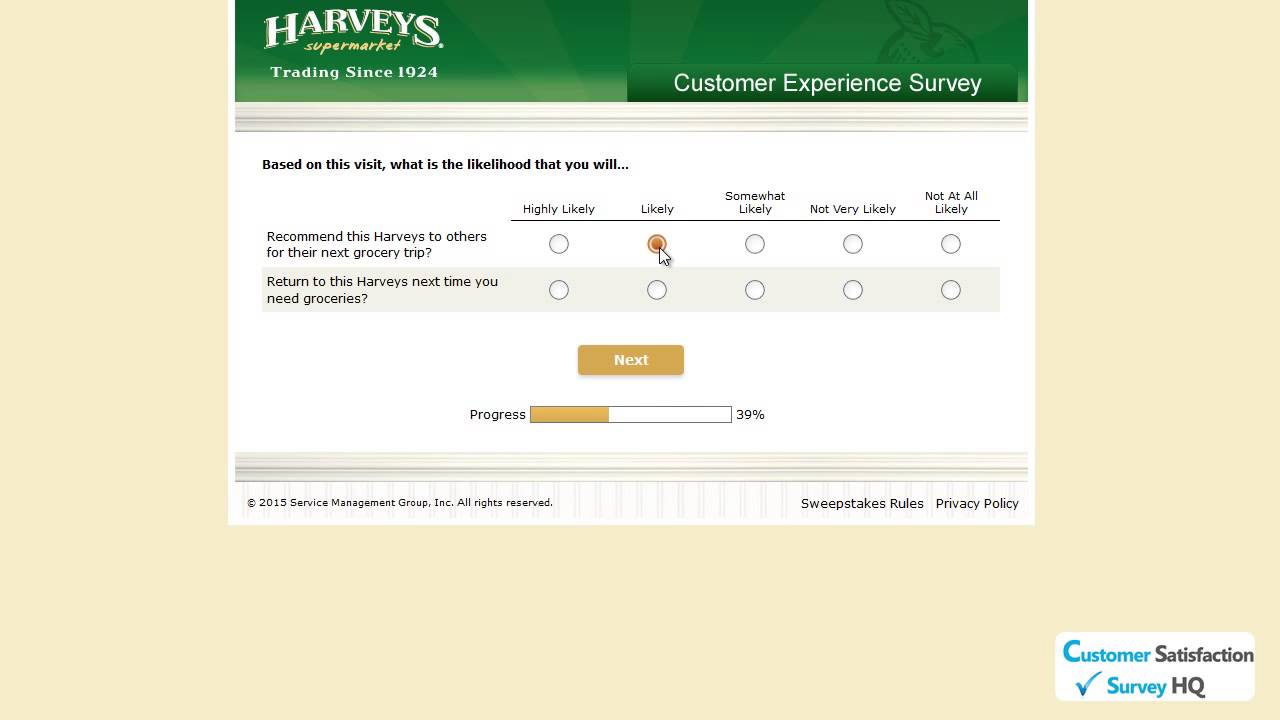 How to Participate in the www.HarveysSurvey.com Web Survey - YouTube