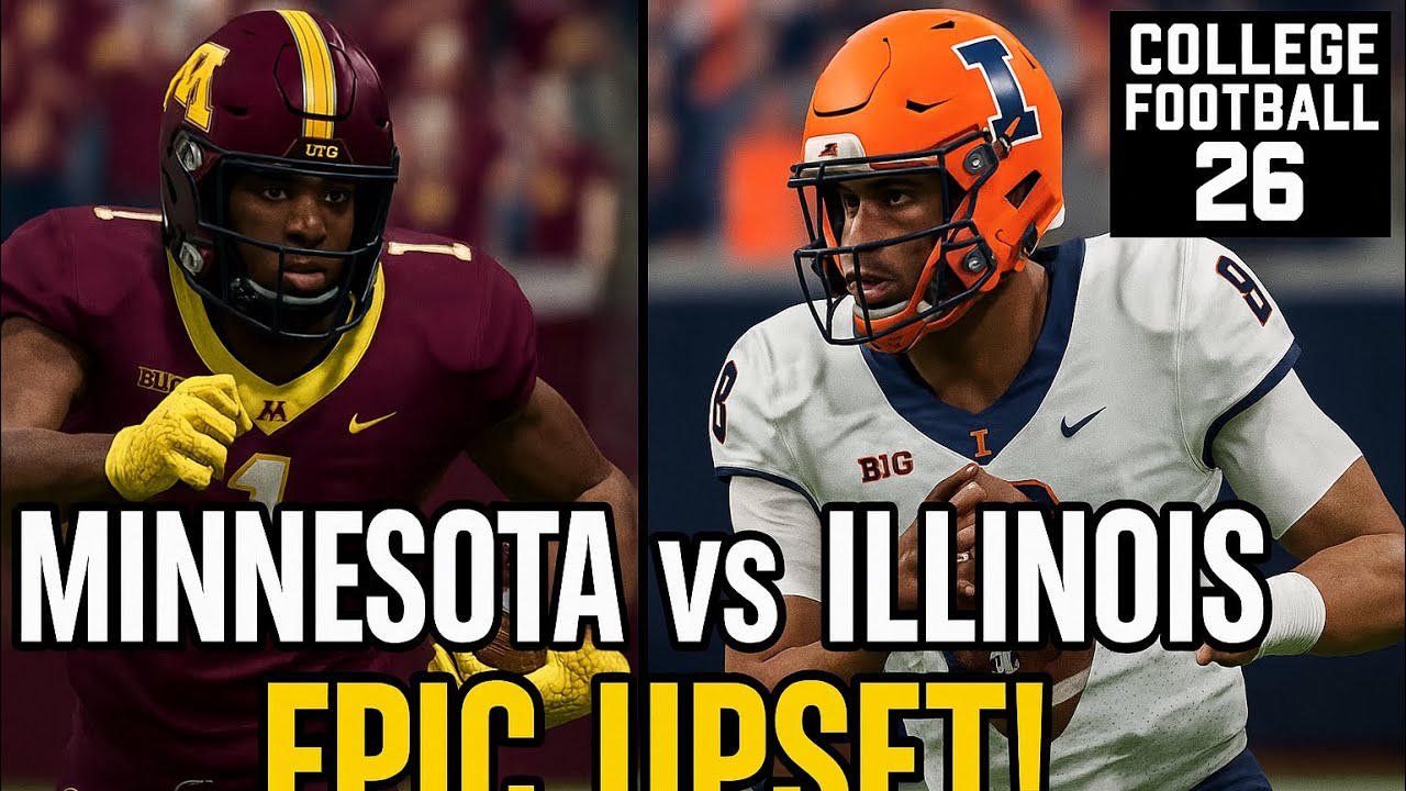 🏈 Minnesota vs Illinois | EA Sports College Football 26 Simulation ...