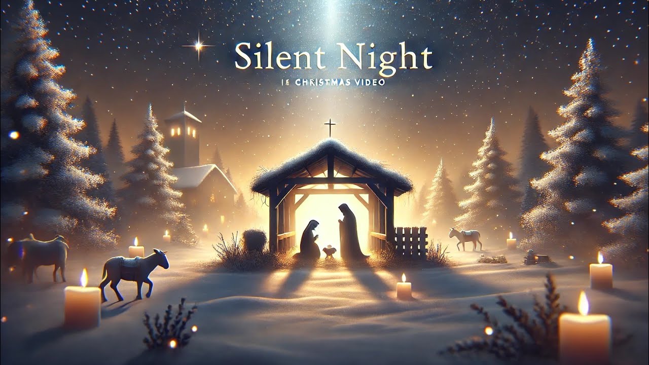 SILENT NIGHT | Sing along with Lyrics | Christmas Carol # ...