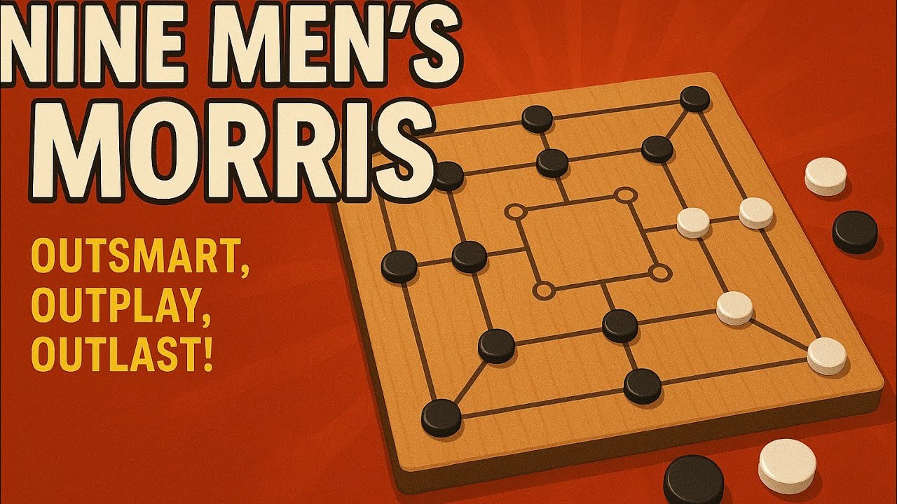 Nine mens morris /gamenine mens morris /kids game guru - YouTube