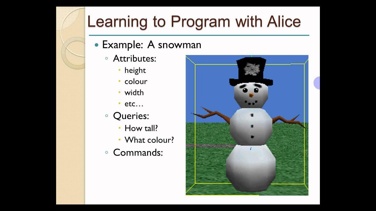 ICS2O - Lesson 5 - Introduction to Alice - YouTube