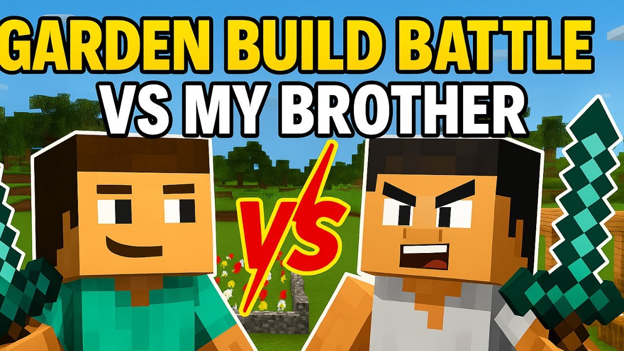 Minecraft Garden Build Battle! 🌻 Who Built It Better? - YouTube