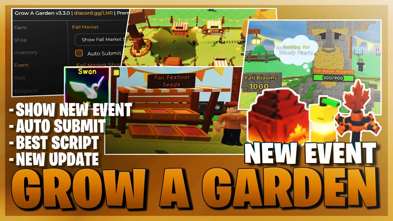 Grow A Garden Script *NO KEY* - Show Event, Fall Market, New Update ...