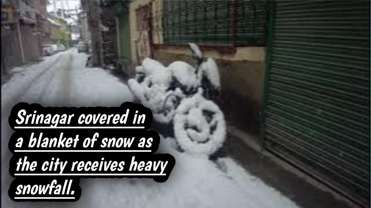 Srinagar covered in a blanket of snow as the city receives heavy ...