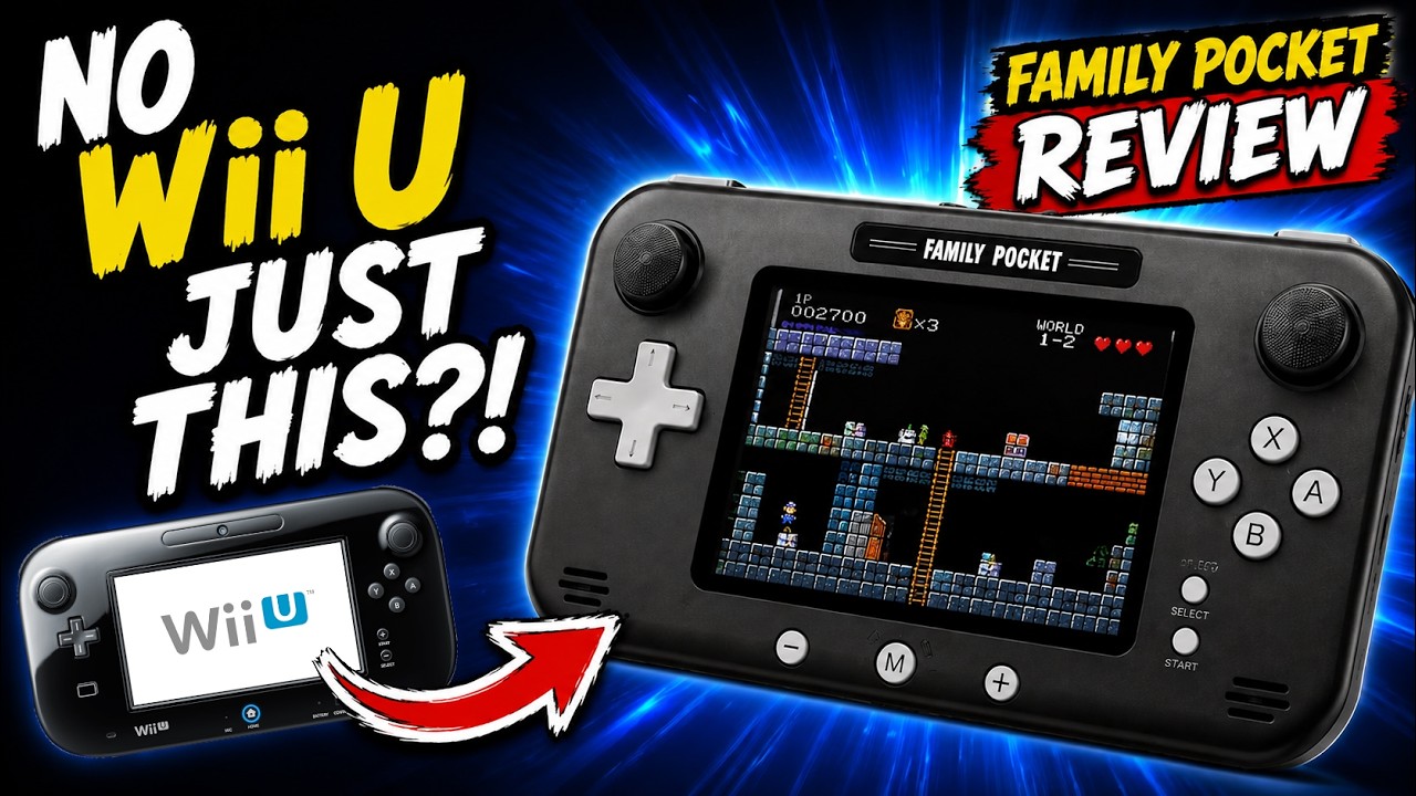 Family Pocket 4" Inch Slim Station Review Wii U Gamepad Clone?! GP-40 ...
