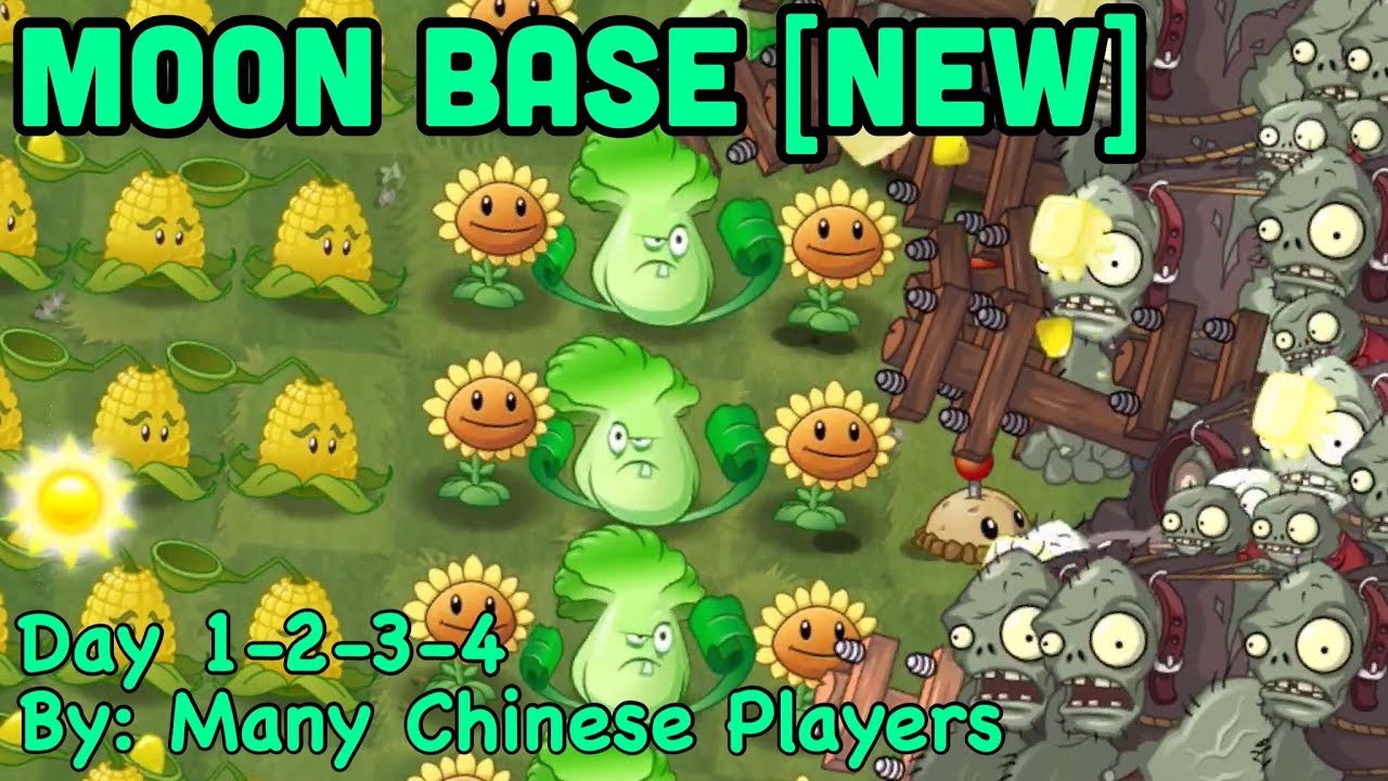 [PvZ 2: Moon Base] Day 1, 2, 3 & 4 - YouTube