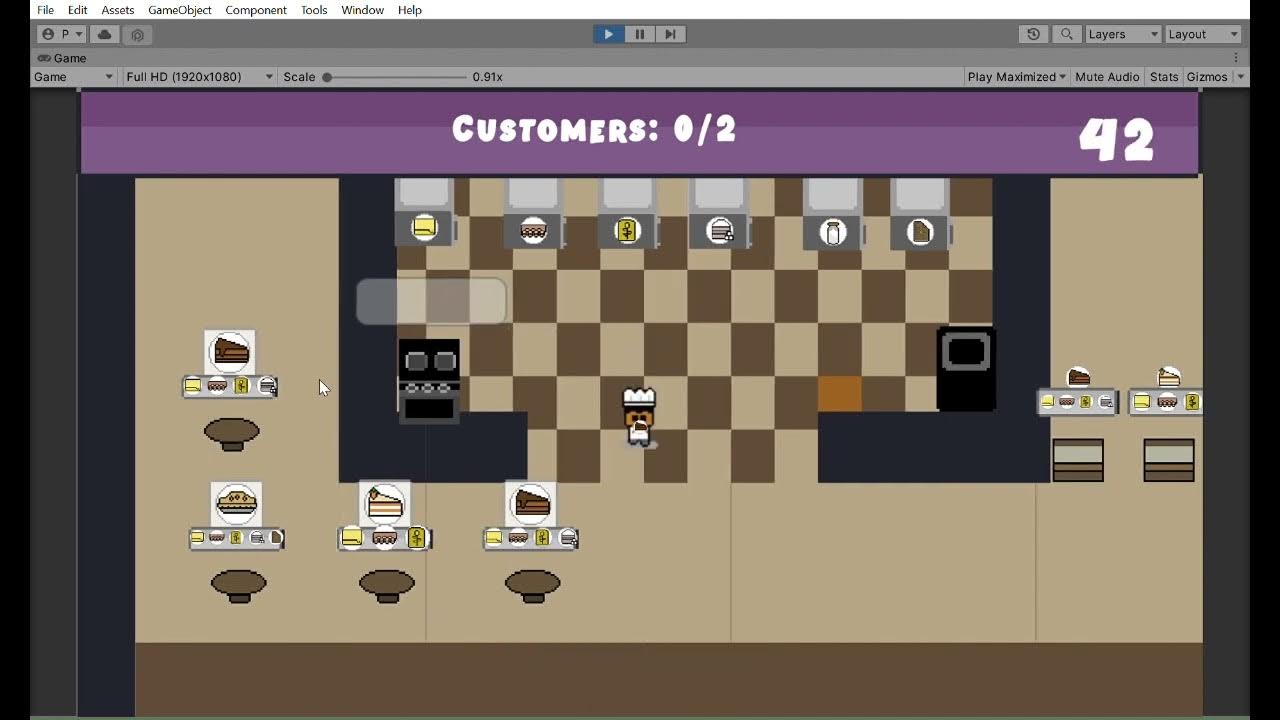 At Your Service - Bakery Devlog 2d game pixel unity sim - YouTube