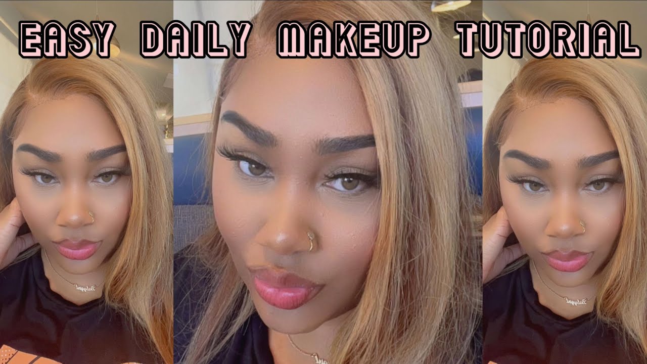 EASY BEGINNER FRIENDLY DAILY MAKEUP TUTORIAL 🩷 - YouTube