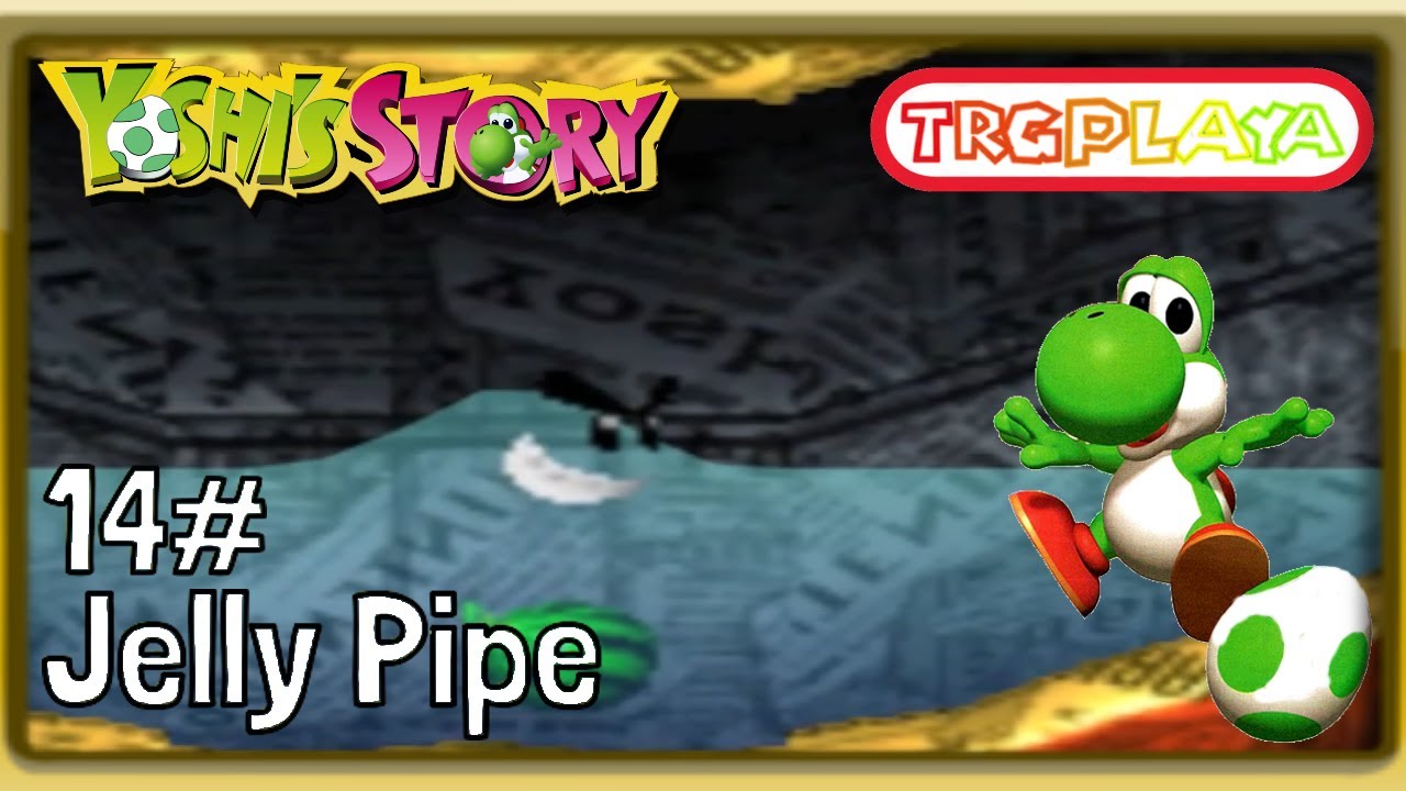 Yoshi's Story - 100% Walkthrough - Part 14 - Jelly Pipe - YouTube
