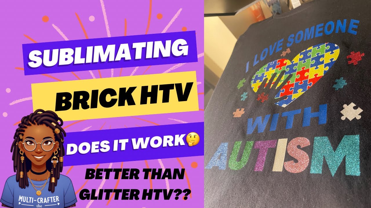 Sublimating on Brick HTV #diy #htv - YouTube