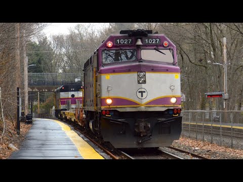 MBTA Work Trains, Extras, and Equipment Moves! - YouTube