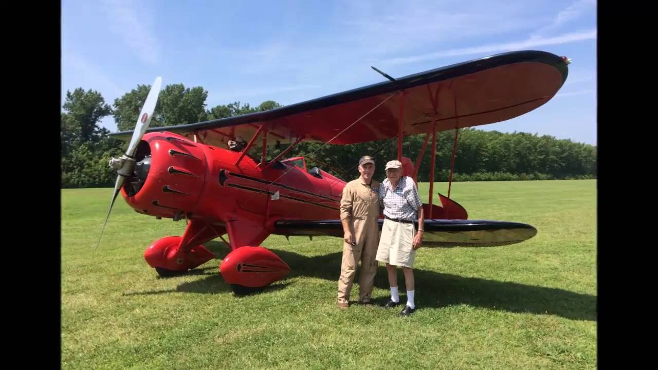 Flight In A Waco YMF-5 - YouTube