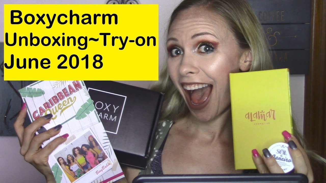 Boxycharm June 2018 Unboxing~Try-on and July Boxycharm Spoiler! - YouTube