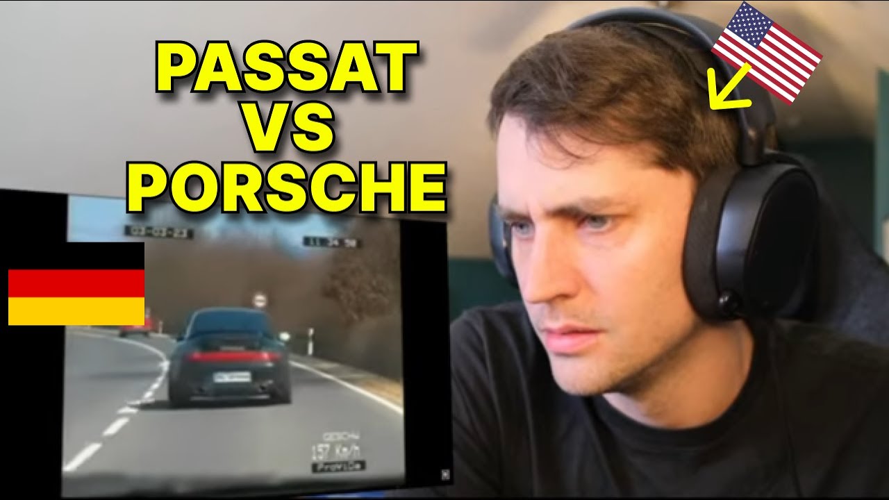 American reacts to Germany's slowest high speed chase ever - YouTube