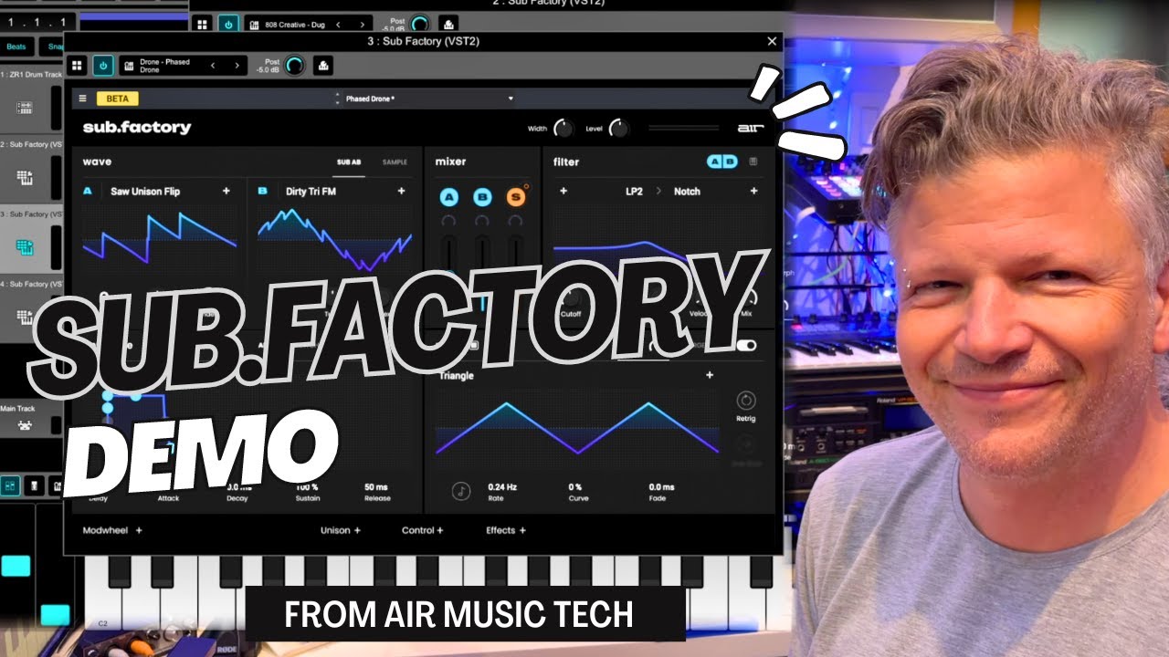 Sub Factory #vstsynth demo from @AIRmusictech : more than 808 rumble ...