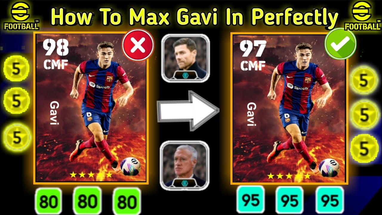 How To Max Gavi In eFootball 2024|Perfectly Max |Gavi Upgrade Guide ...
