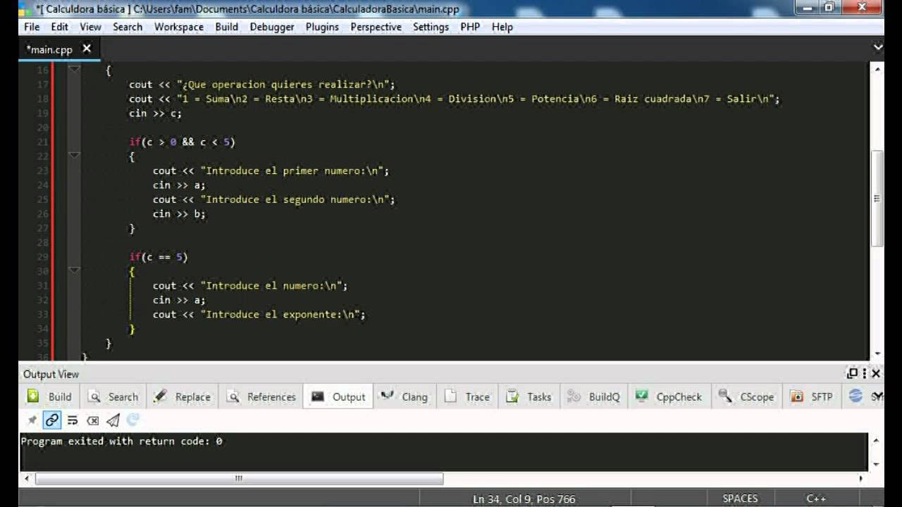 Tutorial Calculadora C++ (Calculator C++ Tutorial) - YouTube