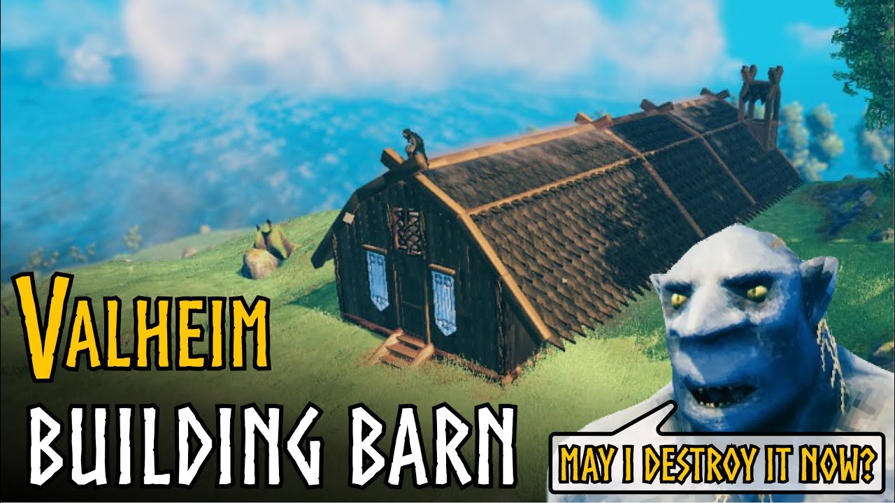 Valheim: building barn - Timelapse⌚️ - YouTube