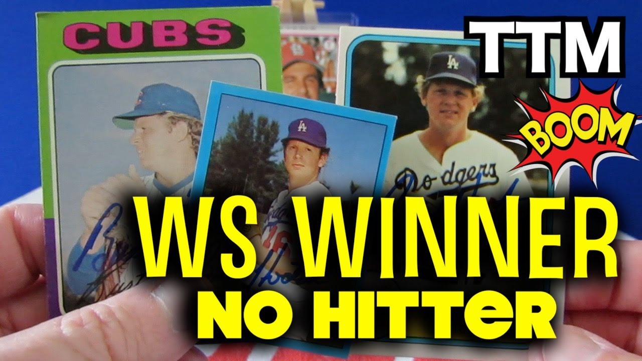 RARE RETURN Vintage Baseball Card TTM Autograph Dodgers Cubs Burt ...