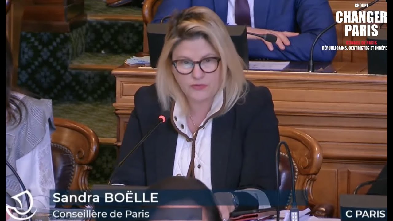 Intervention de Sandra Boëlle au Conseil de Paris (mars 2023) - YouTube