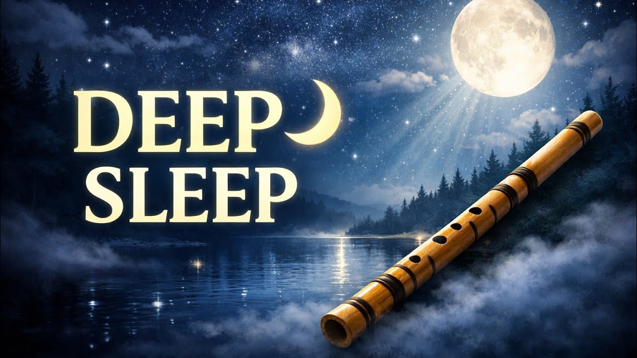 Calming Flute Music for Deep Sleep 🌙 Relaxing Night Sleep Music ...