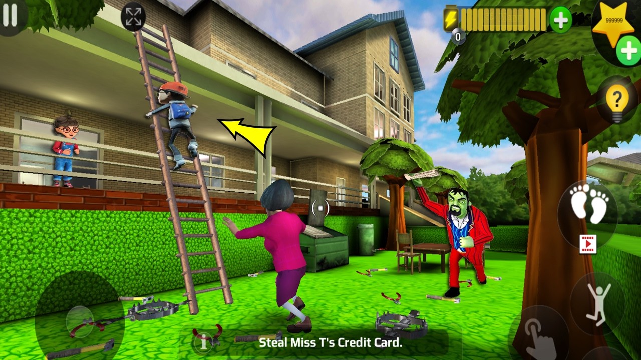 Scary Teacher 3D - New updater, troll Miss T fell face down so fun ...