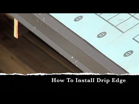 Roof Shingles Drip Edge Installation - YouTube