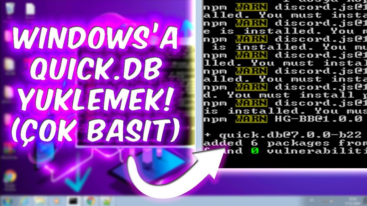 Windows'a quick.db Nasıl Yüklenir? - quick.db Kurma [2022] - YouTube