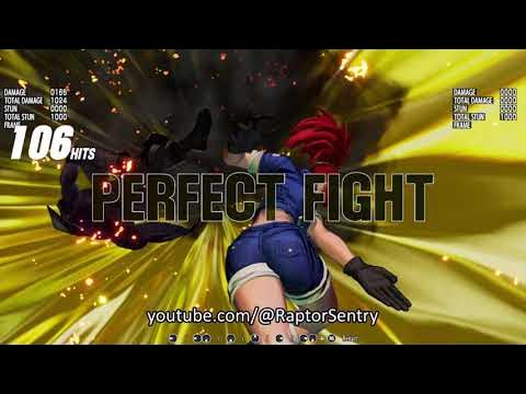 KOF XV New Patch 2.41 Leona Stun TOD 100% 106 Hit Combo (Stage Positioning Dependent) - YouTube